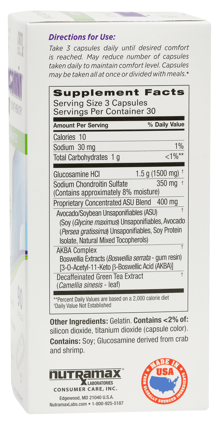 Cosamin ASU Joint Health Supplement, Advanced Formula, 90ct