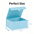 Small Blue Gift Box 8x8x4 Inches With Magnetic Closure For Presents ...