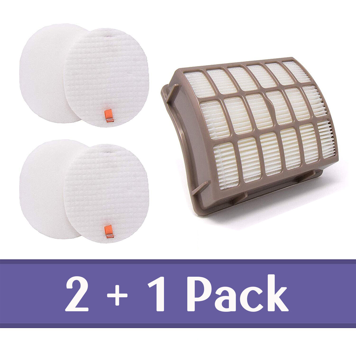 HQRP 2-Pack Foam and Felt Filter Kit for Shark XFF80 XFF8O Navigator ...