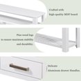 61.5 Inch Console Table, Painted Entryway Table with 4 Drawers & 3-Tier ...