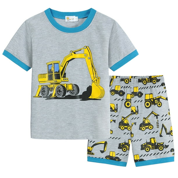 Little hand Toddler Boys Pajamas Set Kids Short Sleeve Summer Pyjamas ...