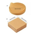 200Pcs Nonstick Parchment Paper for Wrapping Burger Patties Corn ...