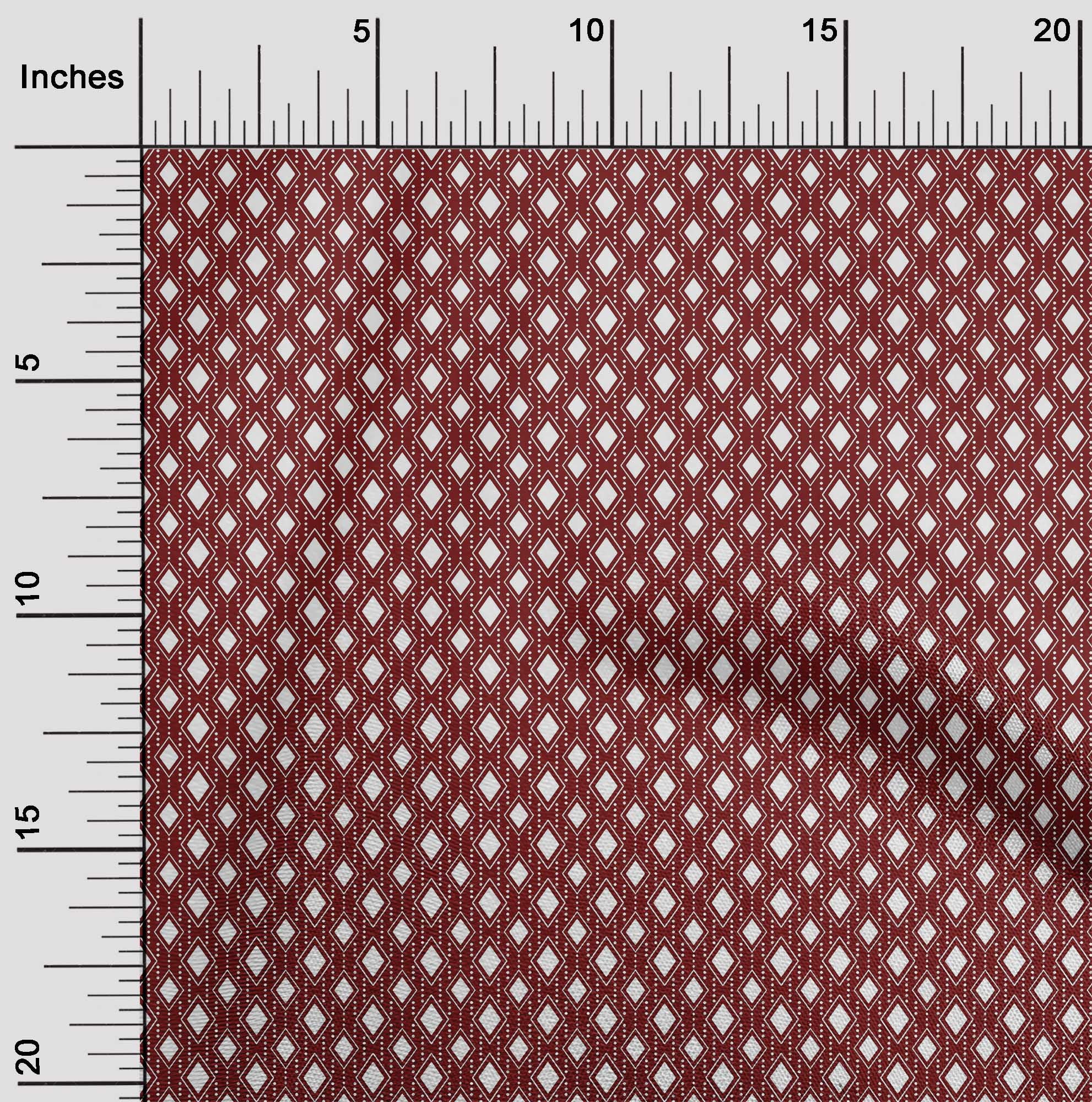 oneOone Silk Tabby Dark Red Fabric Christmas Fabric For Sewing Printed ...