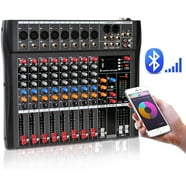 Pyle PMXU46BT 4 Channel Bluetooth Sound Board Mixer System for DJ ...