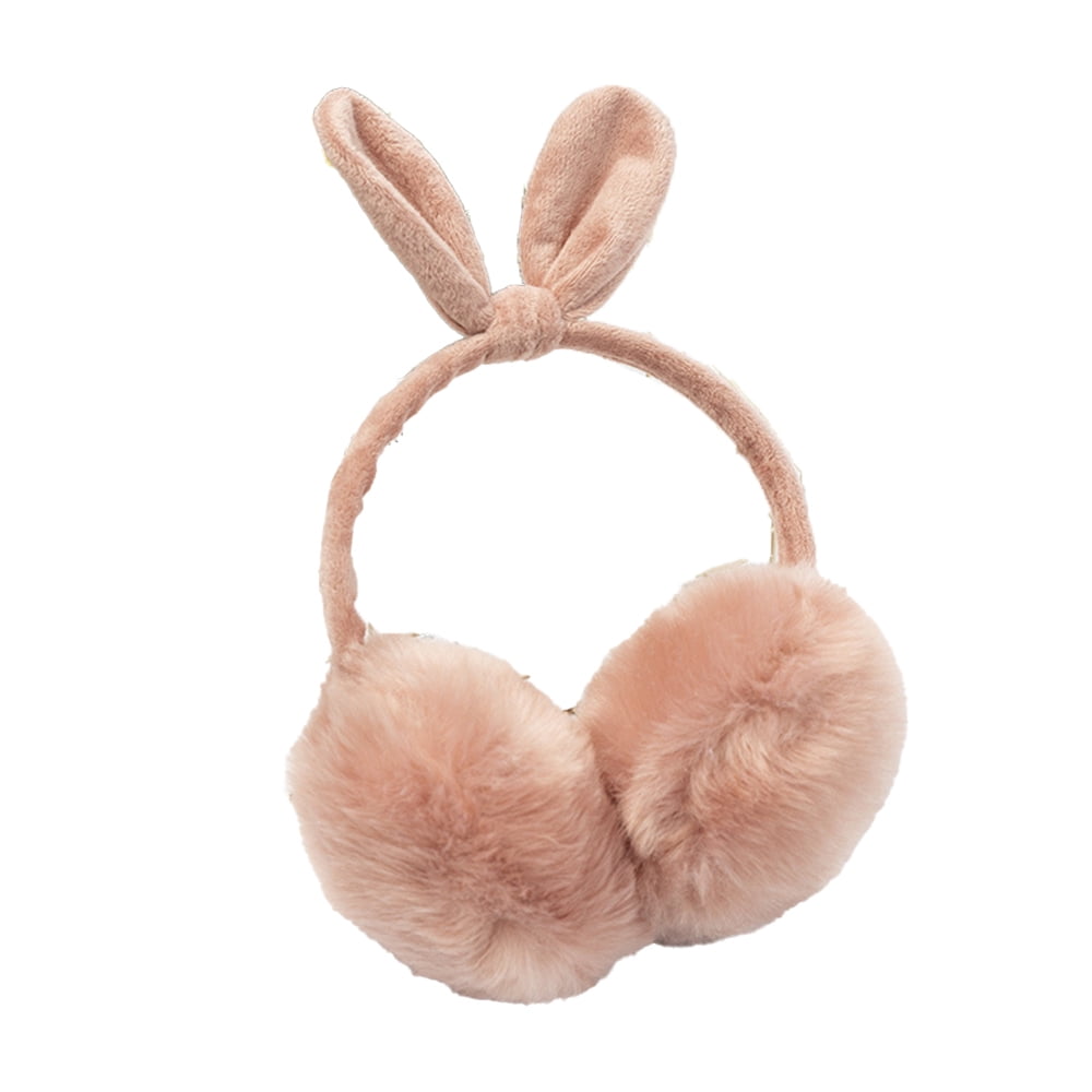 Love bow-tie design earmuffs Rabbit ears warm winter earmuffs - Walmart.com