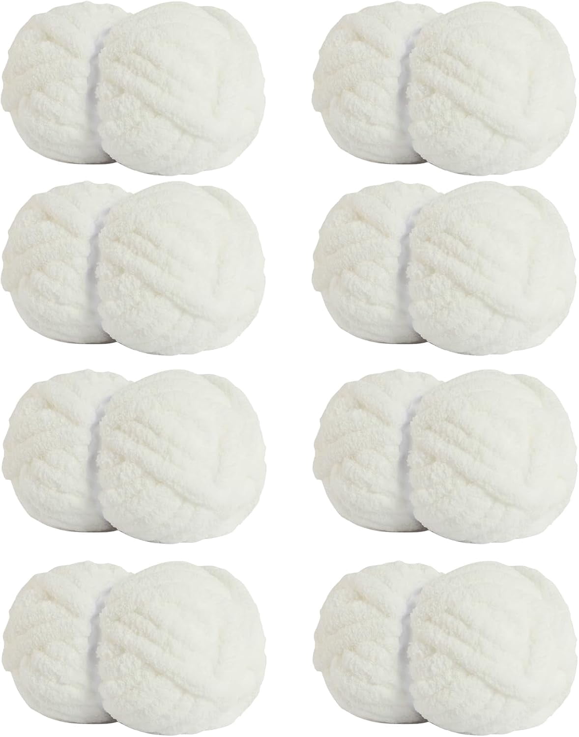 Chunky Yarn for Hand Knitting Soft Jumbo Bulky Fluffy Chenille Yarn for ...