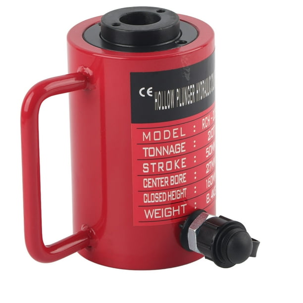 Hydraulic Lifting Cylinder Separate Ultra Thin 20 Tons Hollow Hole ...