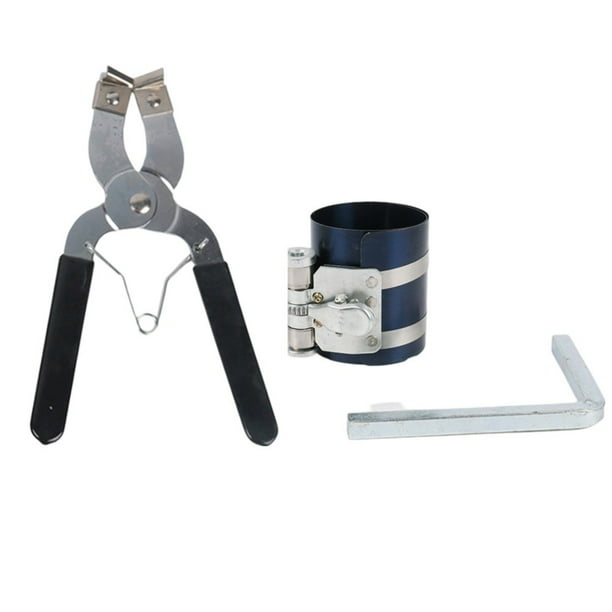 BTOER Adjustable Piston Ring Compressor Tool Piston Ring Pliers ...