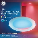GE Cync Reveal Smart LED Wafer Downlight, Color Changing WiFi Light ...