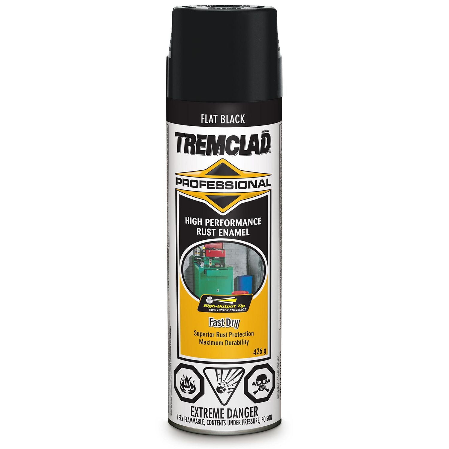 Click here for Tremclad Professional Rust Enamel Flat Black 426g prices