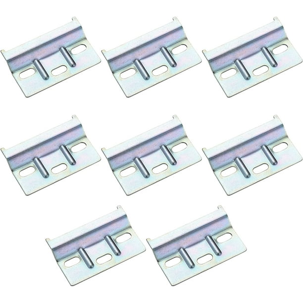 8 Pieces Hanging Rail Fixing, Wall Support Plates for Cupboards Kitchen ...