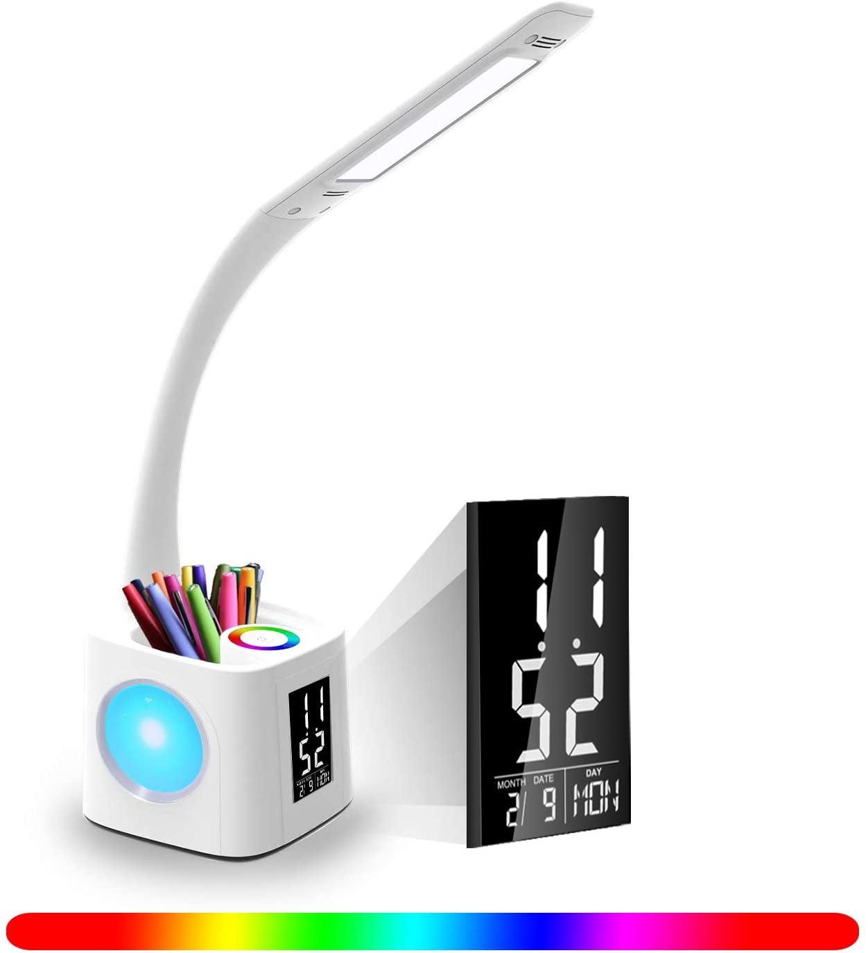 Lámpara de escritorio LED regulable, lámpara de noche para niños con ...