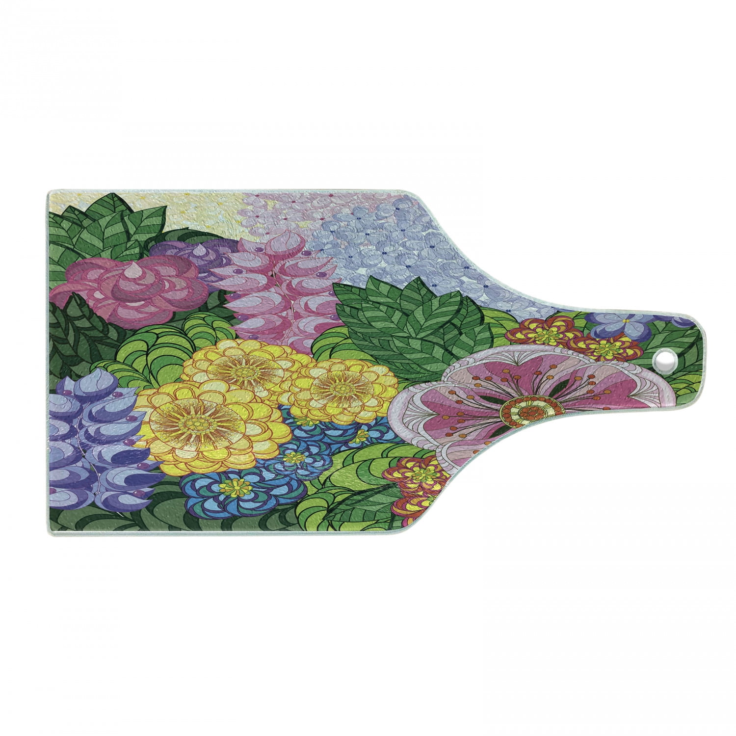 Colorful Cutting Board, Nature Flower Petals Florets Vintage Romantic ...