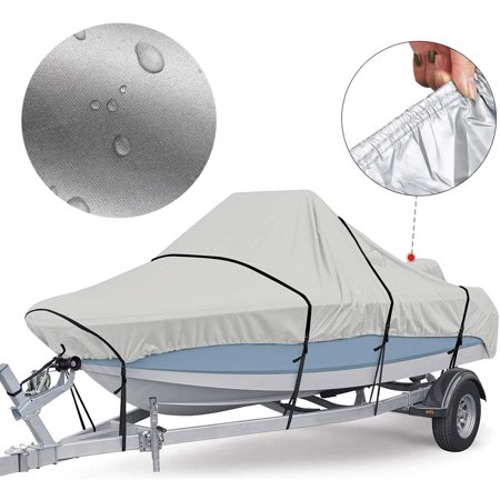 Boat Cover Yacht Outdoor Protection Waterproof Heavy Duty Silver ...