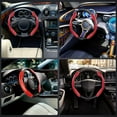 Car Carbon Fiber Anti-Skid Steering Wheel Cover, Segmented Steering ...