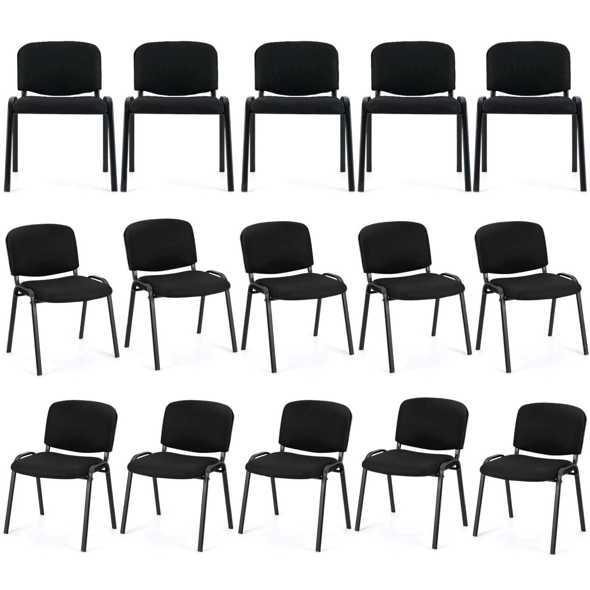 Click here for Costway Set Of 15 Office Guest Chair Stackable Rec... prices