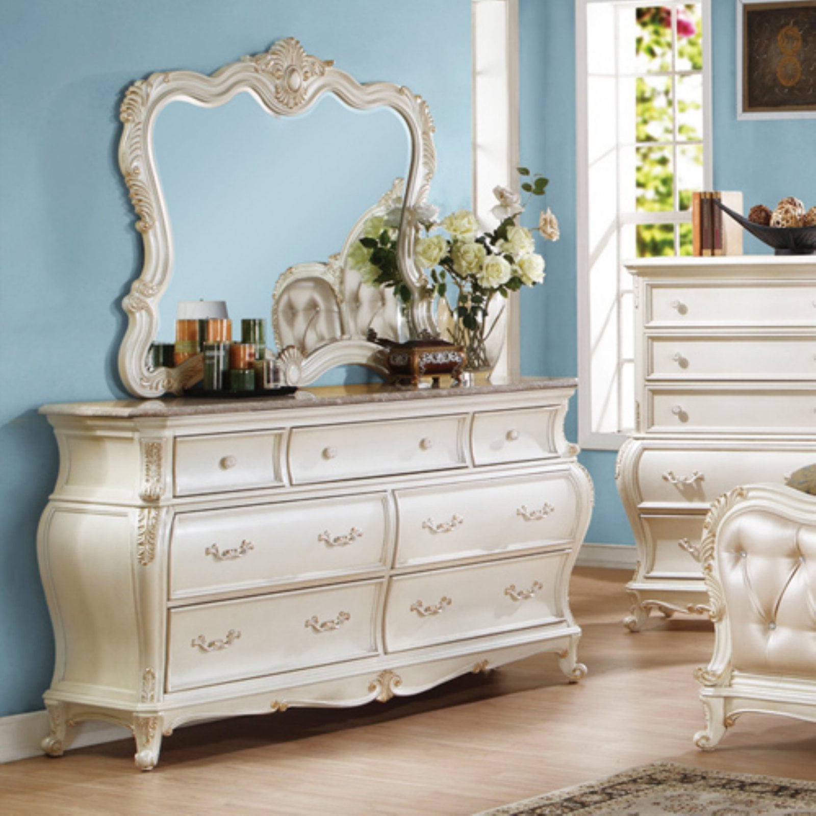 Meridian Marquee 7 Drawer Dresser with Optional Mirror - Walmart.com