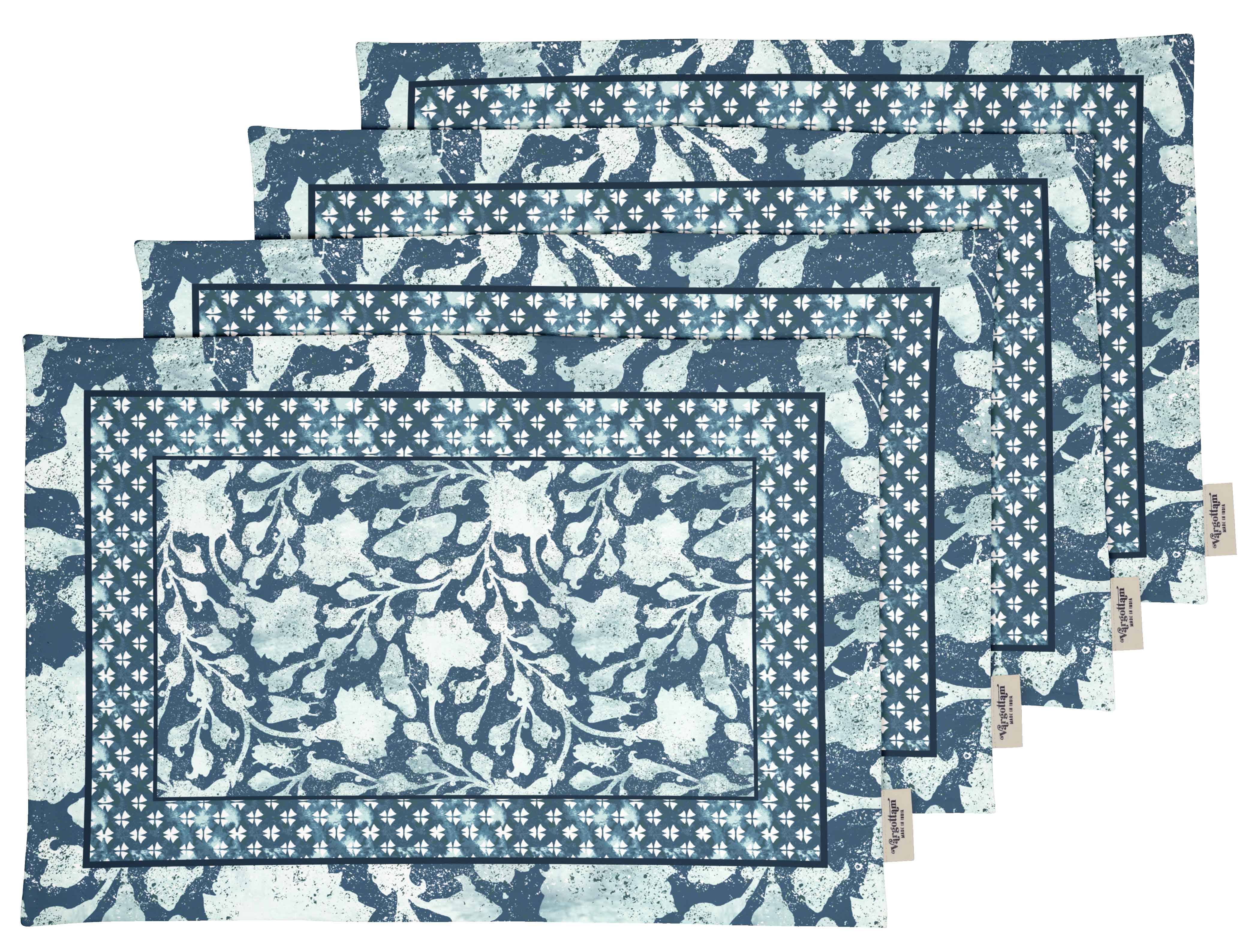 Vargottam Placemats- Placemat For Dining Table, Set Of 4- Printed ...