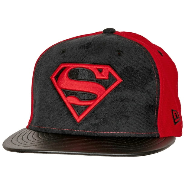 Supeman Superboy Black and Red New Era 59Fifty Fitted Hat-7 Fitted ...