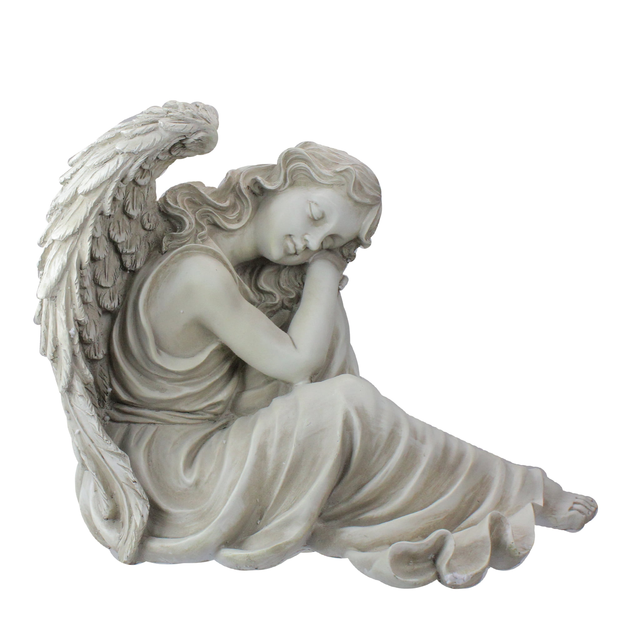 19" Peaceful Resting Angel Outdoor Garden Statue - Walmart.com