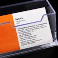 AURARMLET Desk Business Card Holder Cards Rack Transparent 8pcs ...
