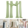 Baoblaze Wedding Arch Chiffon Drape Table Runner Panel for Stage Party ...