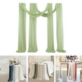 Baoblaze Wedding Arch Chiffon Drape Table Runner Panel for Stage Party ...