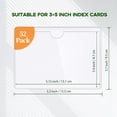 52 Pack Label Pockets for Storage Bins, 3x5 Sticky Index Card Holder ...