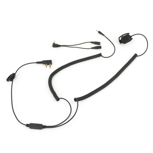 Way Earpiece Coil,Walkie Talkie Connecting Wire Riding Accessory Clear ...