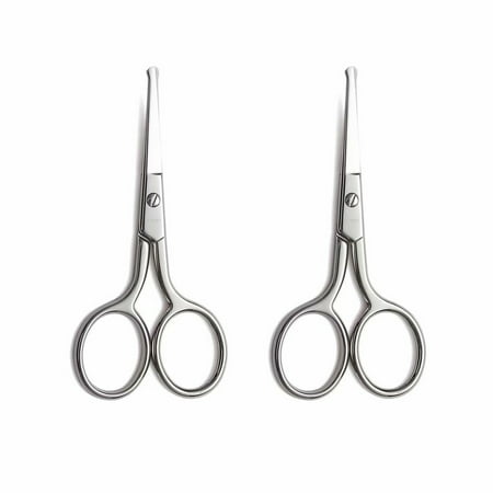 MAFNIO 2 pieces of round end scissors and mini nail scissors for ...