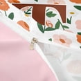 Catabedysis Bohemian Style Flower Duvet Cover Queen,Rustic Alphabet T ...