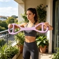 8-Shaped Resistance Band, Silicone Elastic Rope for Home Fitness ...