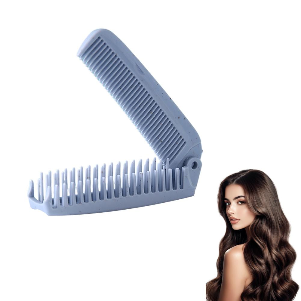 SharkTRUE Wheat Straw Foldable Hair & Makeup Comb Portable, Eco ...