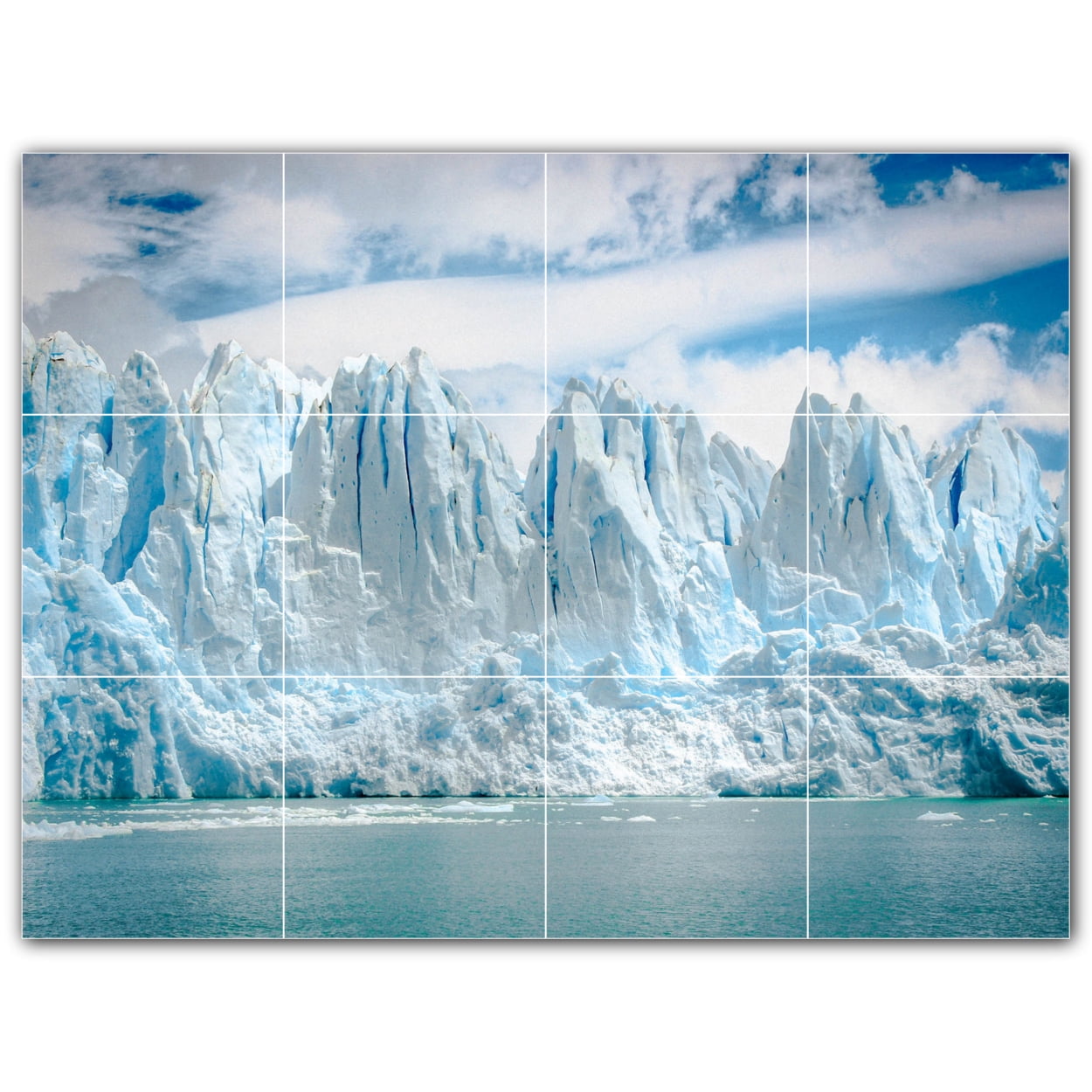 Picture-Tiles.com: Glacier Ceramic Tile Wall Mural WAL500721-43XL. 48"W ...