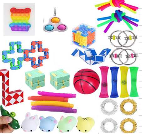 Fidget Toys Pop Its Fidget Pack Sensory Fidget Toys Cheap Fidget Pack ...