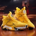 Men's High Top Basketball Shoes, Breathable Mesh Athletic Sneakers with ...