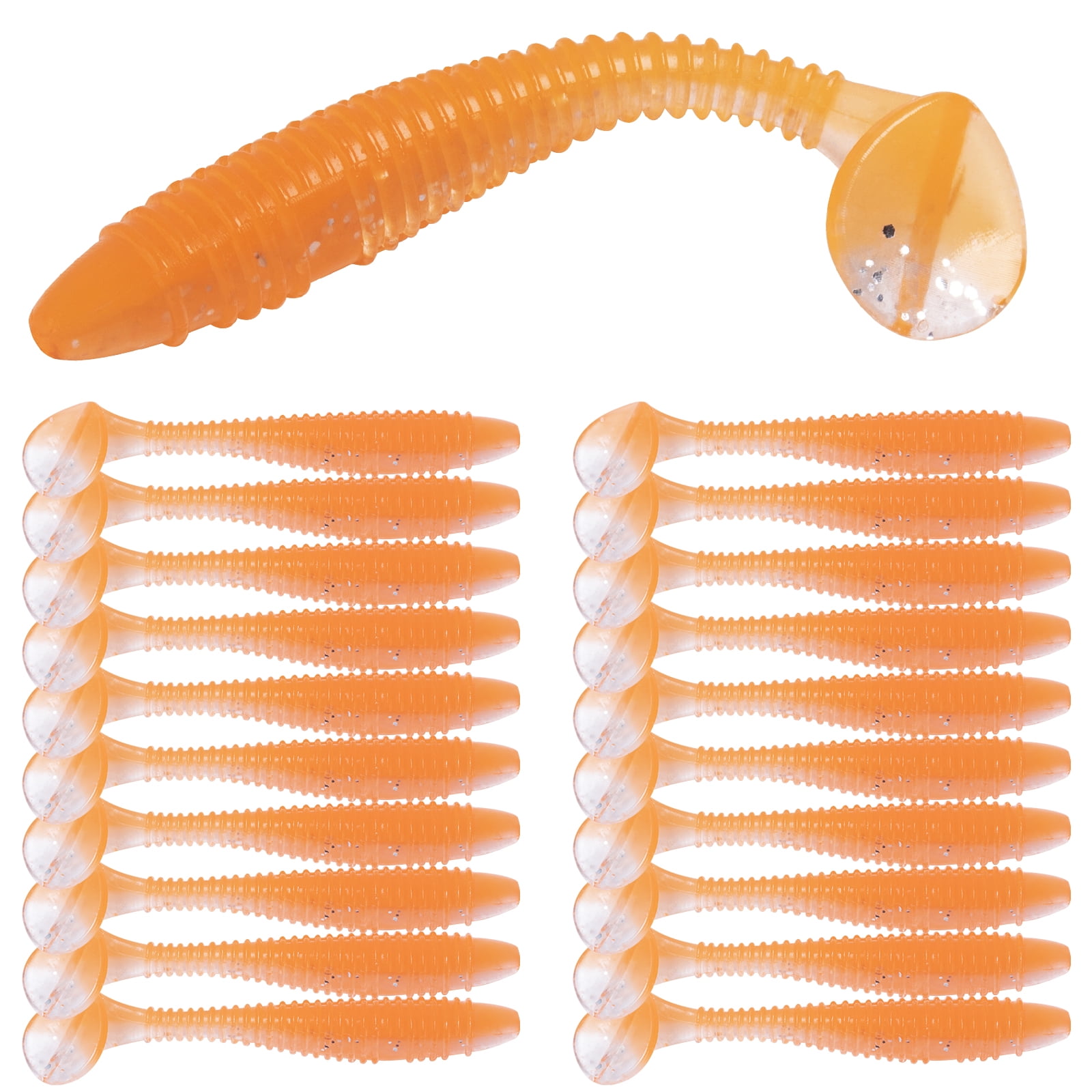 Goture Threaded T-tail soft bait Soft Fishing Lures Paddle Tail ...