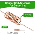 Copper Rods For Garden 6 Pack Electroculture Copper Gardening Coils ...