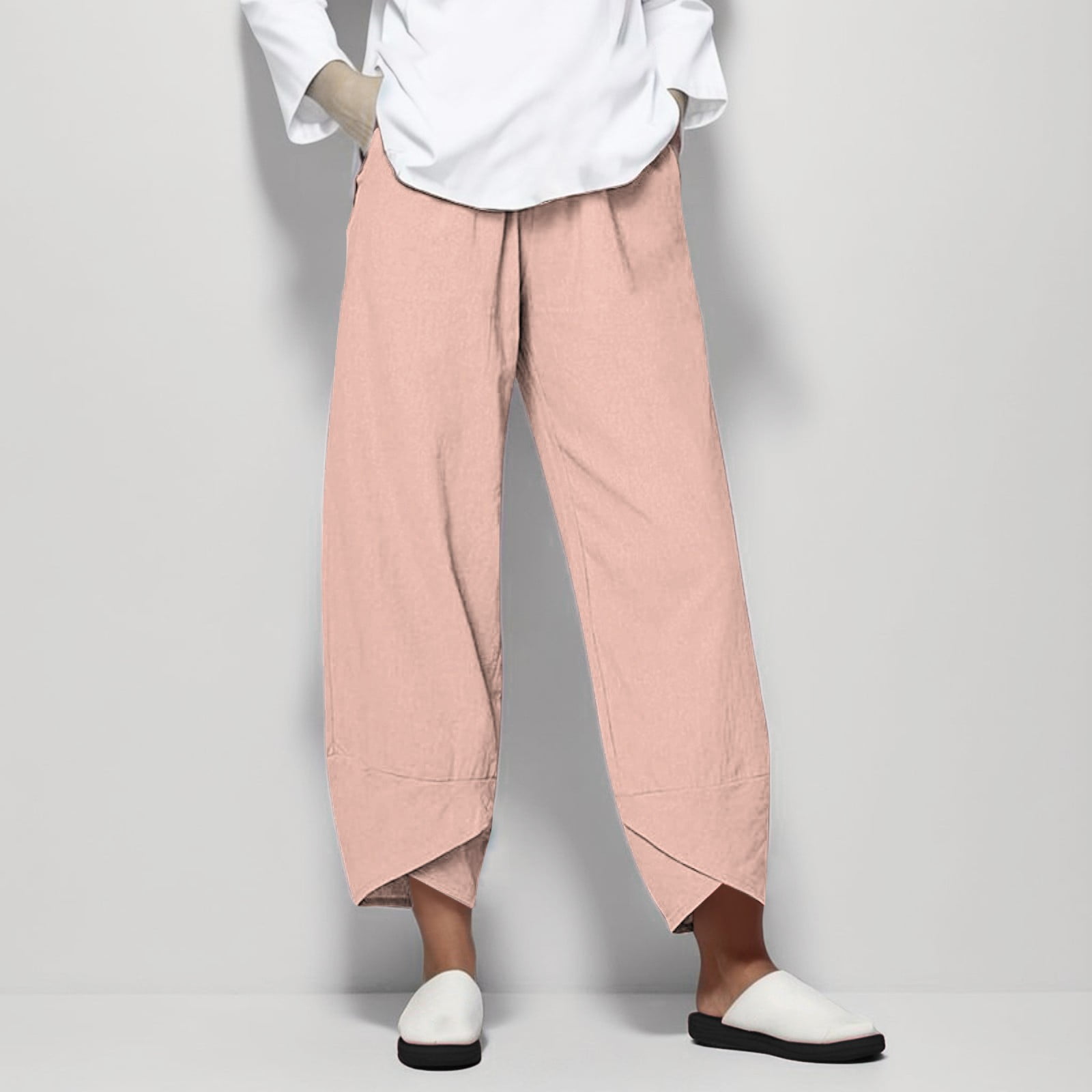 Click here for Lroveb Linen Pants For Women Plus Size High Waiste... prices