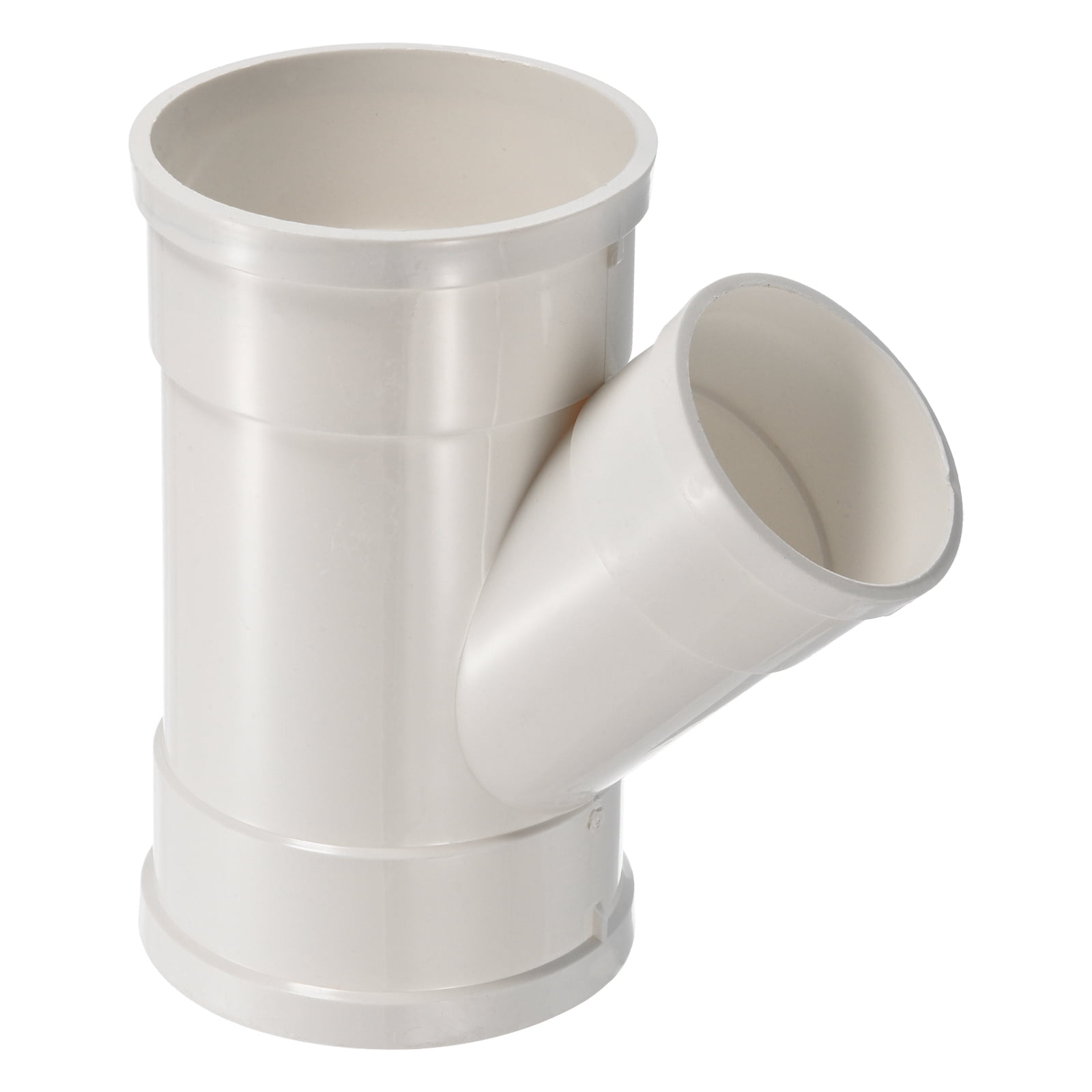 Uxcell Duct Hose Y Shaped Connector Wye Pipe Splitters, 4" to 3", White ...