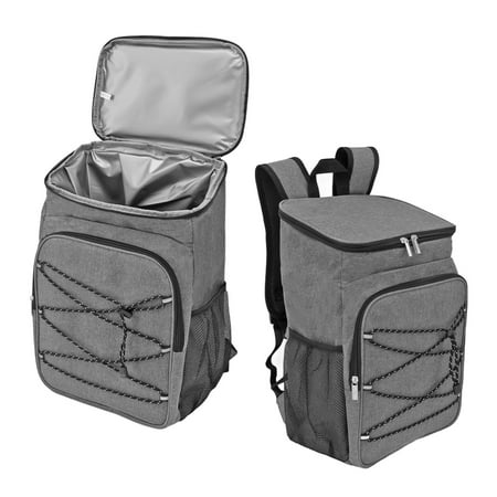 Camping Insulated Backpack, Side Mesh Pocket Cooler Backpackck Internal ...