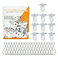 Clear Plastic Drop Ceiling Hooks with Hinge - One Piece Grid Ceiling ...