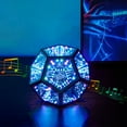 Lamp Depot Infinity Dodecahedron Color-Changing LED Table Lamp, Remote ...