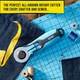 ZOID Tools 45mm Rotary Cutter with Soft-Touch Handle and Dual Blade ...