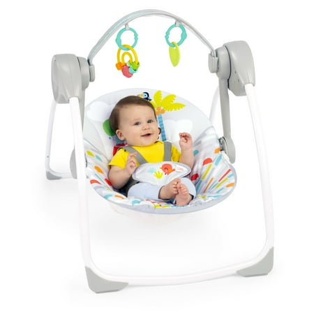 Bright Starts Playful Paradise Portable Compact Baby Swing - Unisex ...
