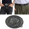 Aellinatey Rose Design Belt Buckle 4.0 Inch Inner Diameter Metal Metal ...