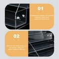 Transparent Acrylic Holder Sixlayer Storage Shelf for Organizing Small ...