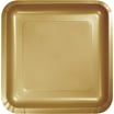 Square Paper Plates, 9 in, Gold, 14ct - Walmart.com