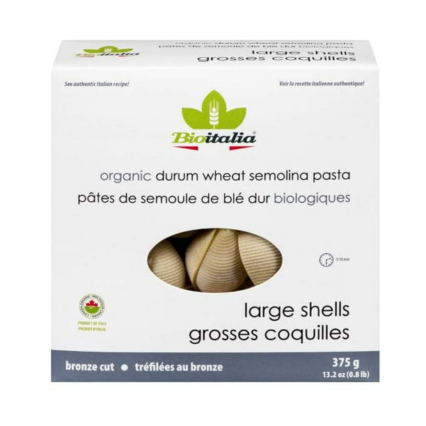 Bioitalia - Organic Durum Wheat Semolina Pasta Large Shells, 375g ...