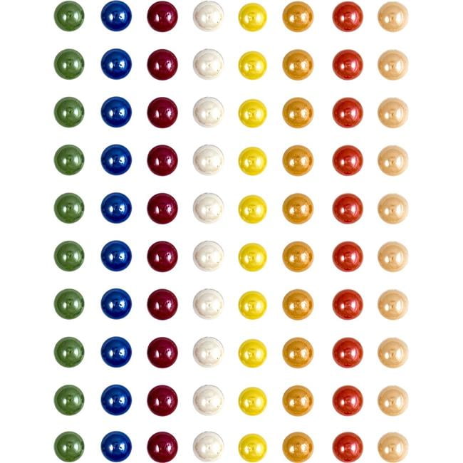 Craft Consortium Adhesive Enamel Dots 80/Pkg-Assorted Colors - Walmart.com